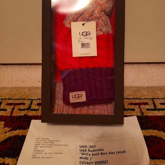 UGG | Accessories | Nwtnib Ugg Kidsgirls Knit Box Set Multpink | Poshmark